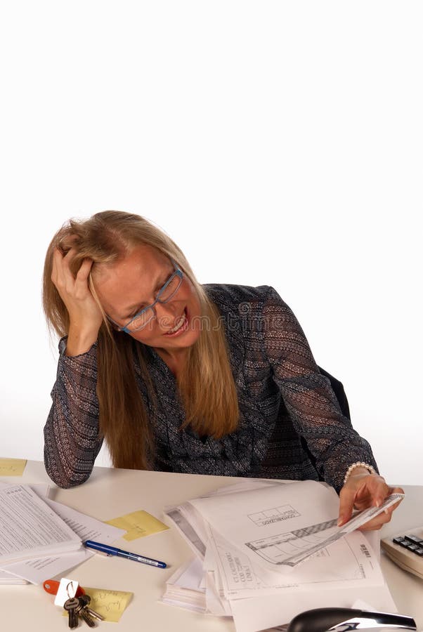 Stressed out stock photo. Image of blond, despair, heap - 15563766