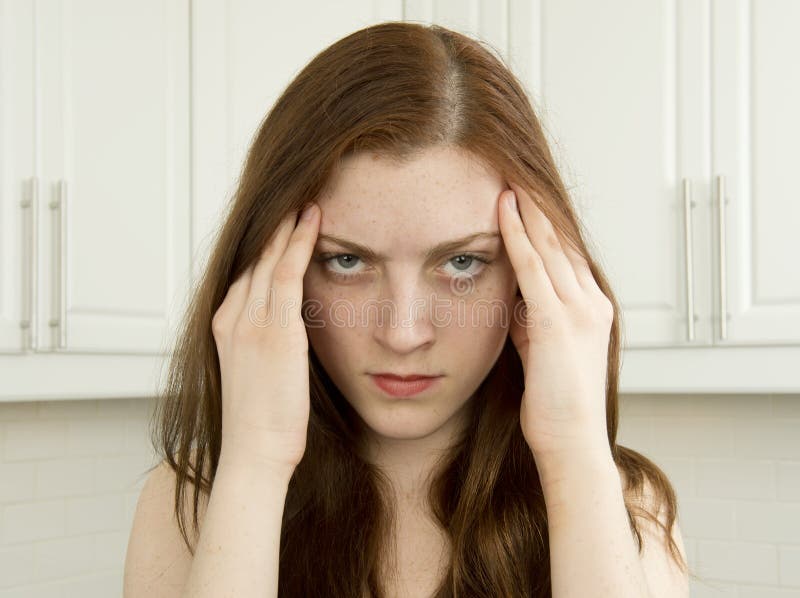 Stressed out! stock image. Image of kitchen, young, eating - 29151263