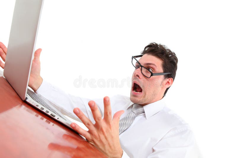 Computer Rage stock image. Image of laptop, negativity - 19636039