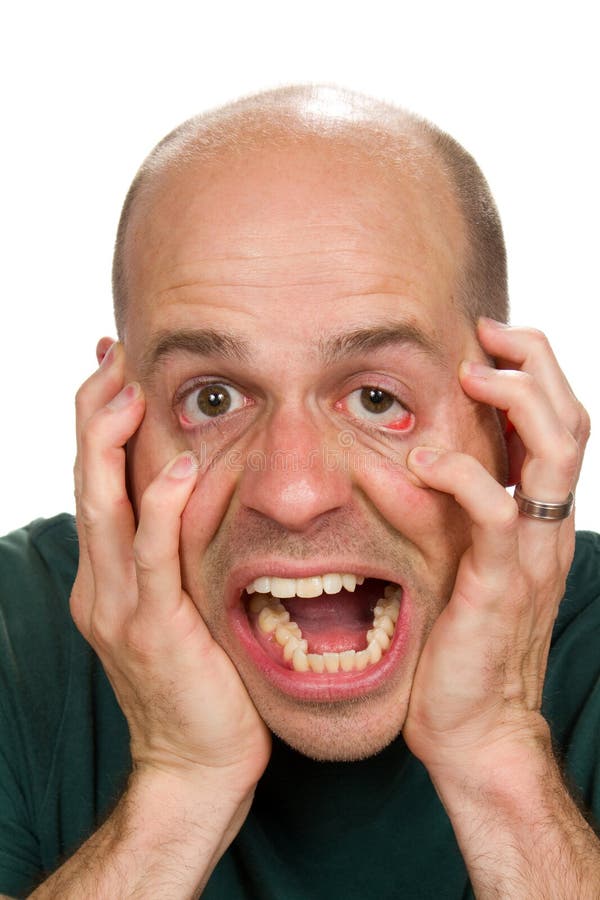Stressed Out Man stock image. Image of insane, expressions - 45706039