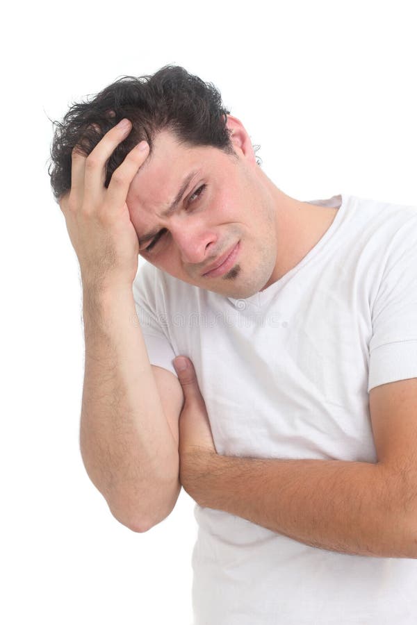 Stressed out boy stock image. Image of background, portrait - 52267163