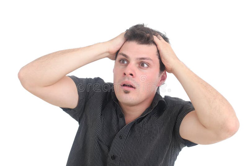 Stressed out boy stock image. Image of background, portrait - 52267163