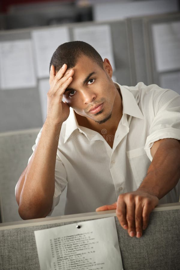 Stressed-Out Office Worker stock image. Image of overload - 19816125