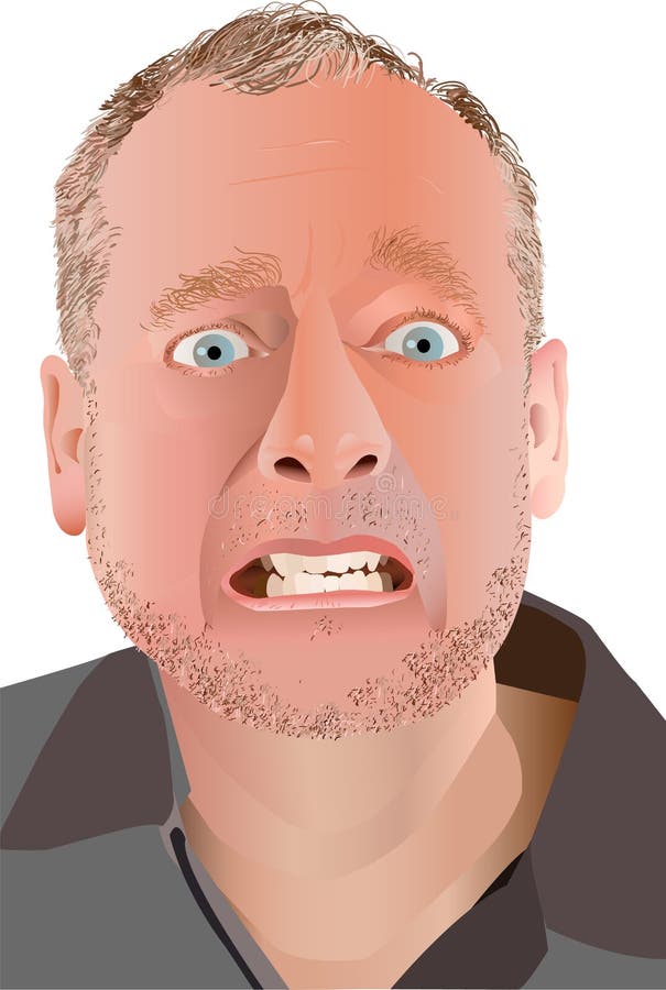 Stressed Out Vector Illustration Stock Vector - Illustration of face ...