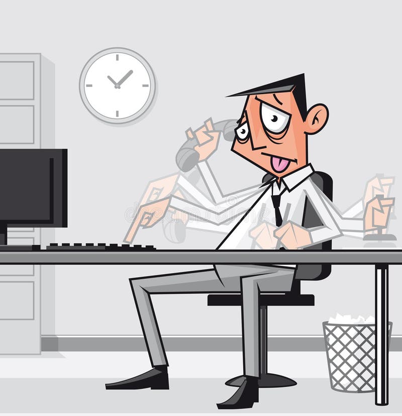 Overworked People Clip Art