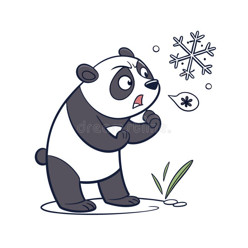 Stressed Panda Glassblowing Illustration Stock Photo - Illustration of ...