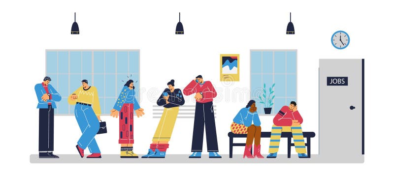 Queue Recruitment Stock Illustrations – 501 Queue Recruitment Stock ...