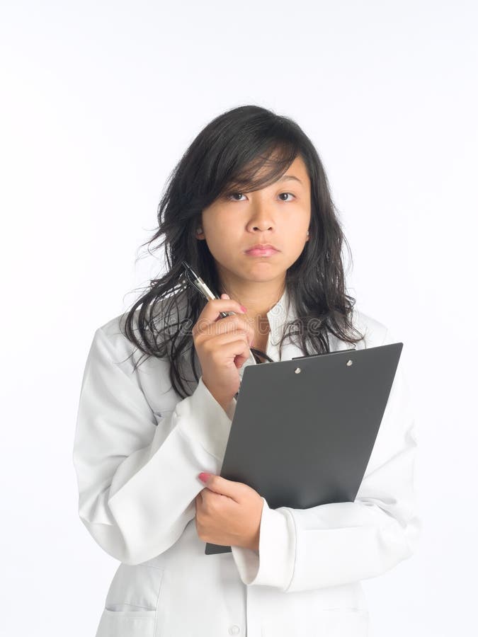 Stressed during Presentation Stock Image - Image of thinking, point ...