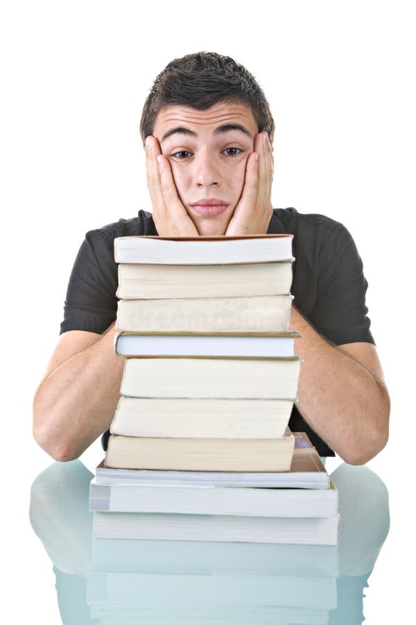 Stressed Student stock image. Image of overwhelmed, college - 6014867