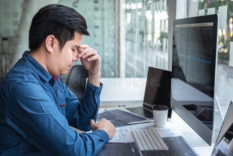 Professional Developer Programmer Working A Software Website Design And Coding Technology