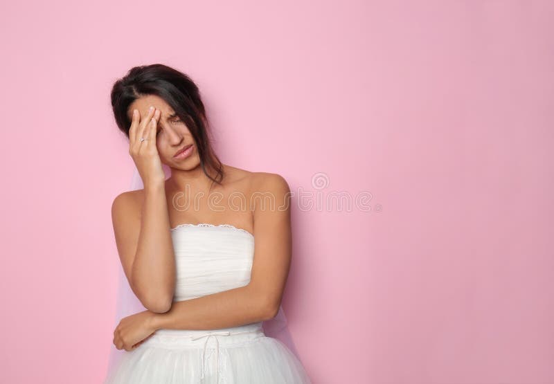 Stressed bride. stock image. Image of woman, young, stressed - 2543025