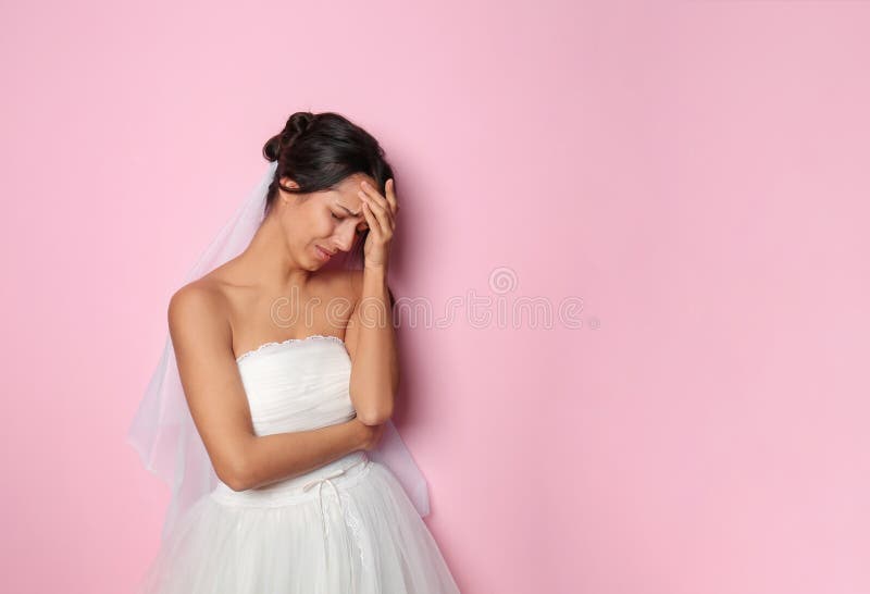 Stressed bride. stock image. Image of woman, young, stressed - 2543025