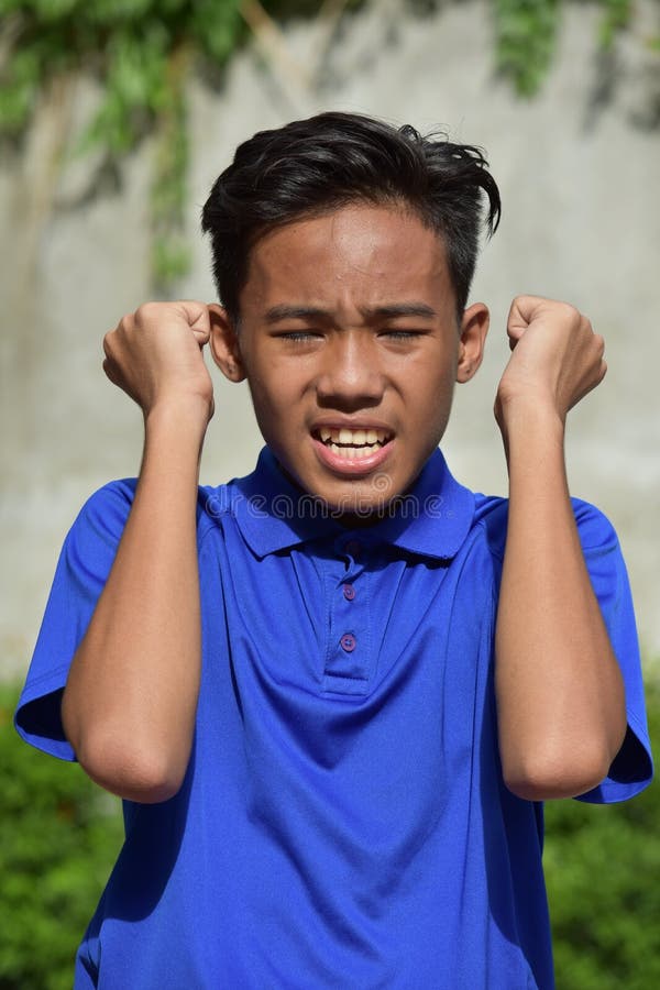 A Stressed Filipino Male stock image. Image of nervous - 142560943