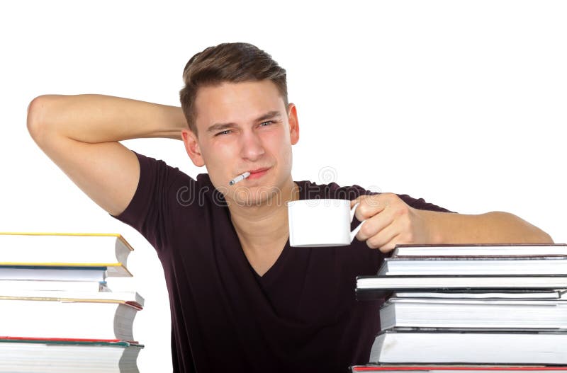 Stressful college life stock photo. Image of angry, education - 67209260