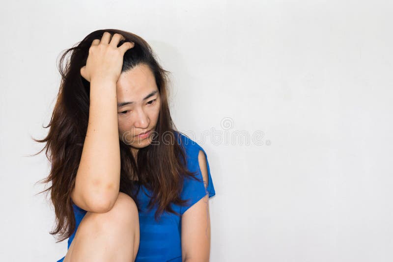 Stressful and Hopeless Woman Stock Photo - Image of pain, desperation ...