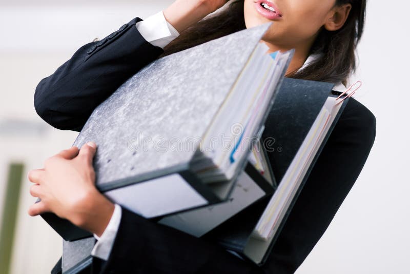 Stressful job stock image. Image of businesswoman, office - 6513613