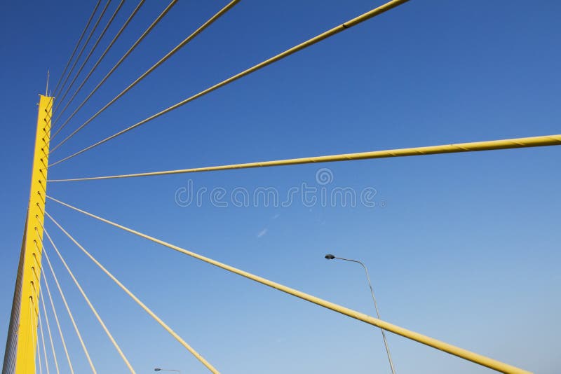 Stretch cable stock image. Image of bridge, detail, hanging - 22049823