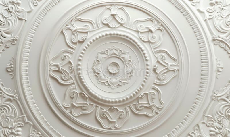 Stretch Ceiling Decoration Model. Mandala and Decorative Frame Copy ...