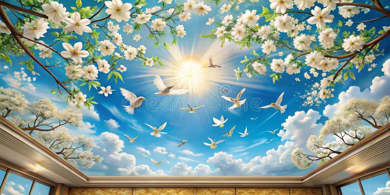 Stretch Ceiling 3d Stock Illustrations – 133 Stretch Ceiling 3d Stock ...