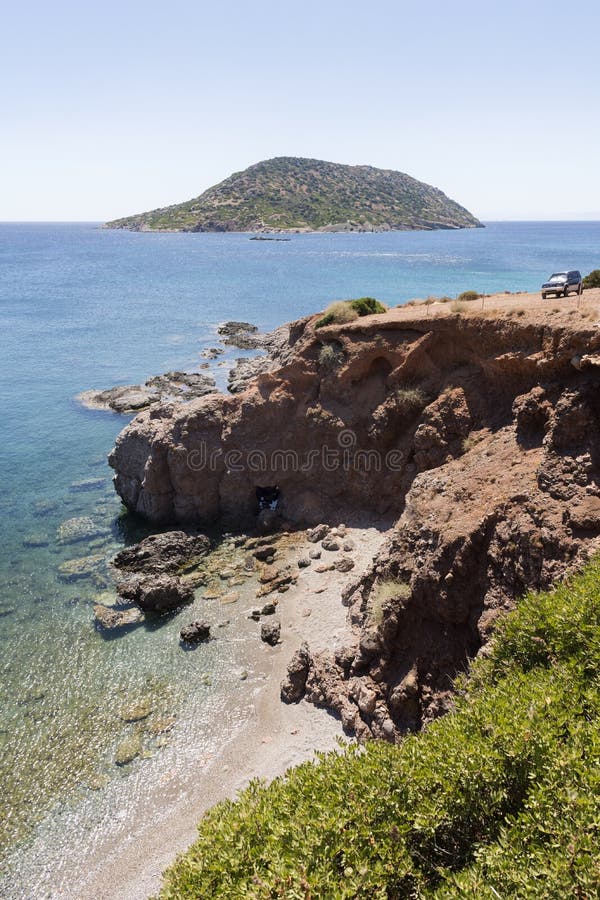 Stretch of Coast at Anavyssos Stock Image - Image of blue, tourism ...