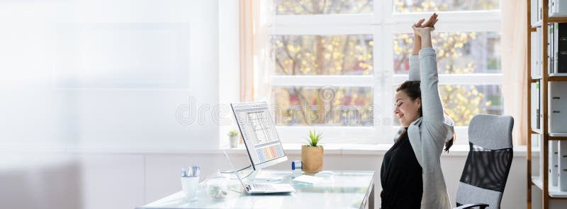 Stretch Exercise stock image. Image of shelf, arms, notebook - 218036985