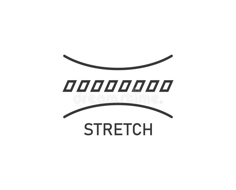 Stretch, Fabric, Textile Icon. Vector Illustration. Stock Vector ...
