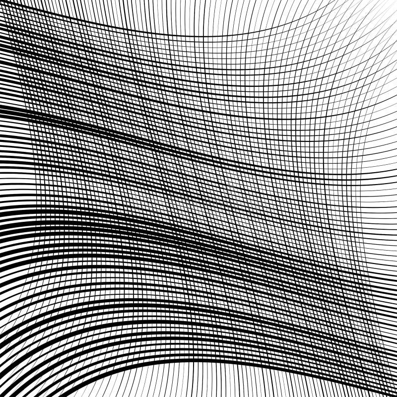Stretch Grid, Mesh. Waving, Wavy Intersect Lines. Interlock, Tangle ...