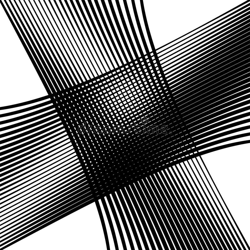 Stretch Grid, Mesh. Waving, Wavy Intersect Lines. Interlock, Tangle ...