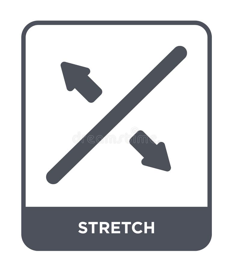 Stretch Icon in Trendy Design Style. Stretch Icon Isolated on White Background. Stretch Vector ...