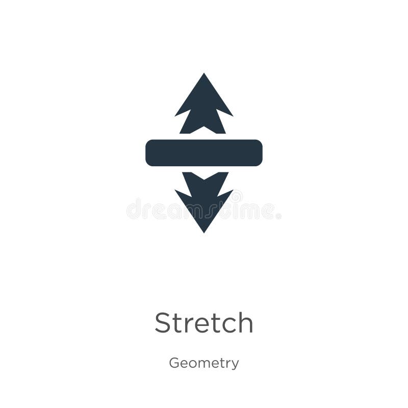 Stretch Icon Vector. Trendy Flat Stretch Icon from Geometry Collection ...