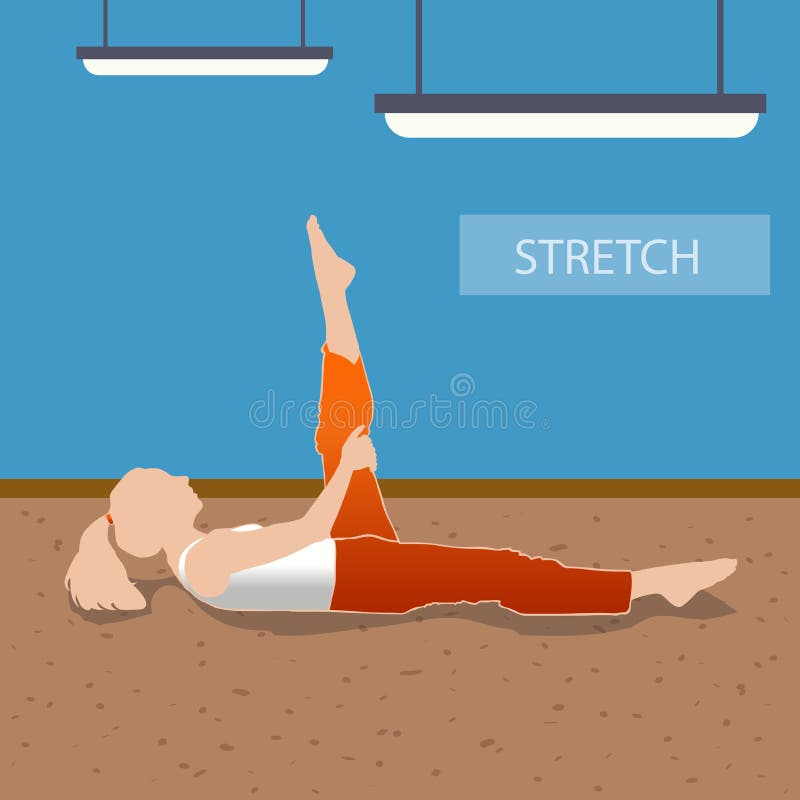 Stretch illustrations stock illustration. Illustration of adult - 80688916