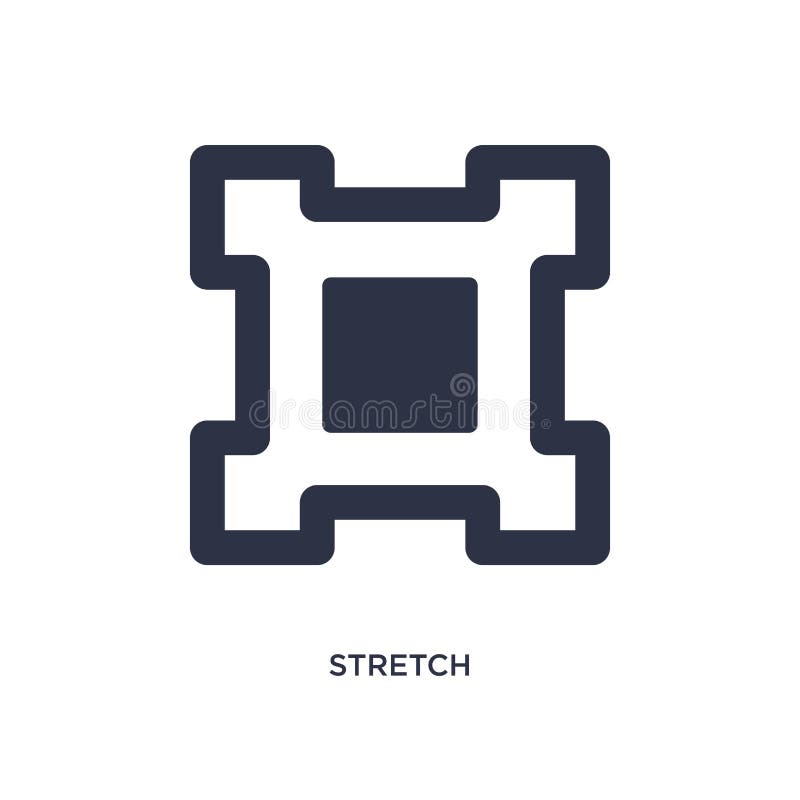 Stretch Icon on White Background. Simple Element Illustration from ...