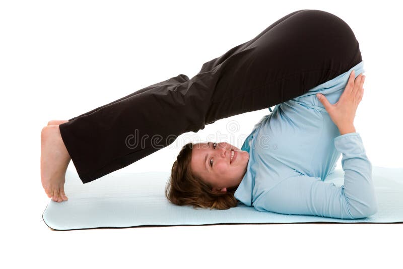 Stretch pose stock photo. Image of happy, female, health - 2448792