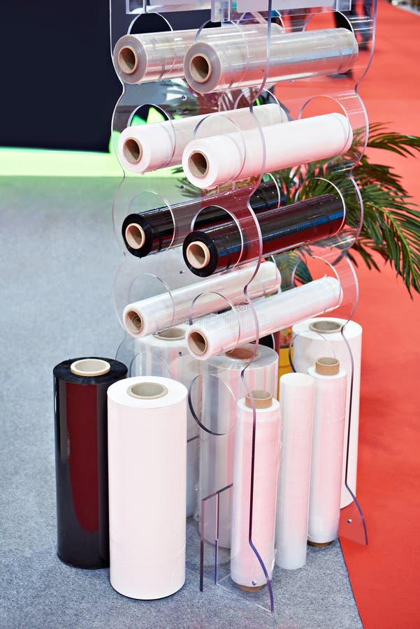 Stretch wrap in store stock image. Image of stretch - 382665305