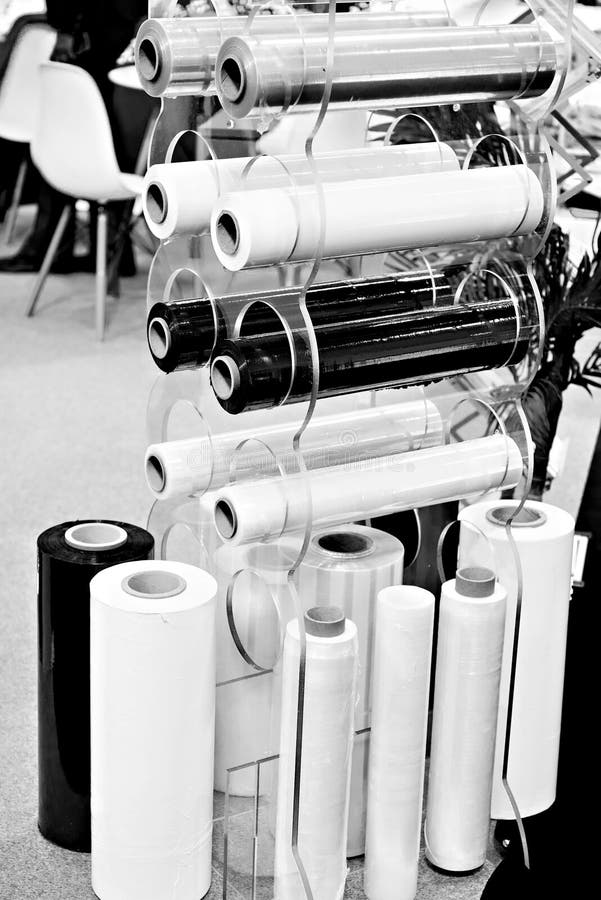 Stretch wrap in store stock photo. Image of stretch - 383017384