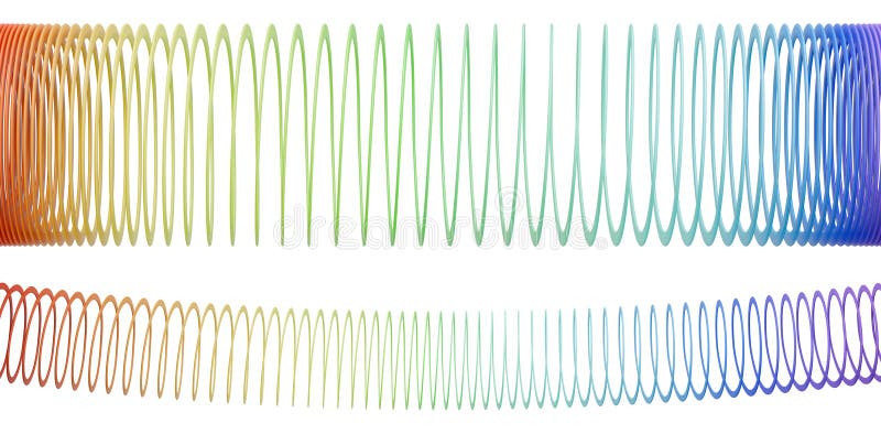 Stretched Slinky Toy Set Stock Illustrations – 2 Stretched Slinky Toy ...