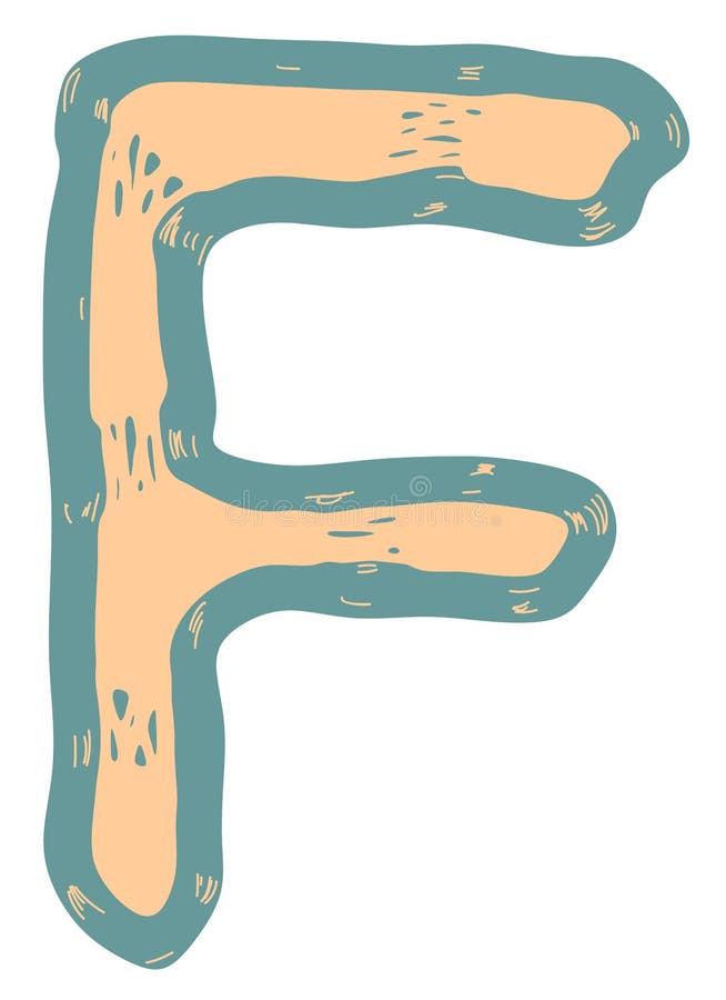 Stretched Vector Letter.Art Font. Stock Vector - Illustration of font ...