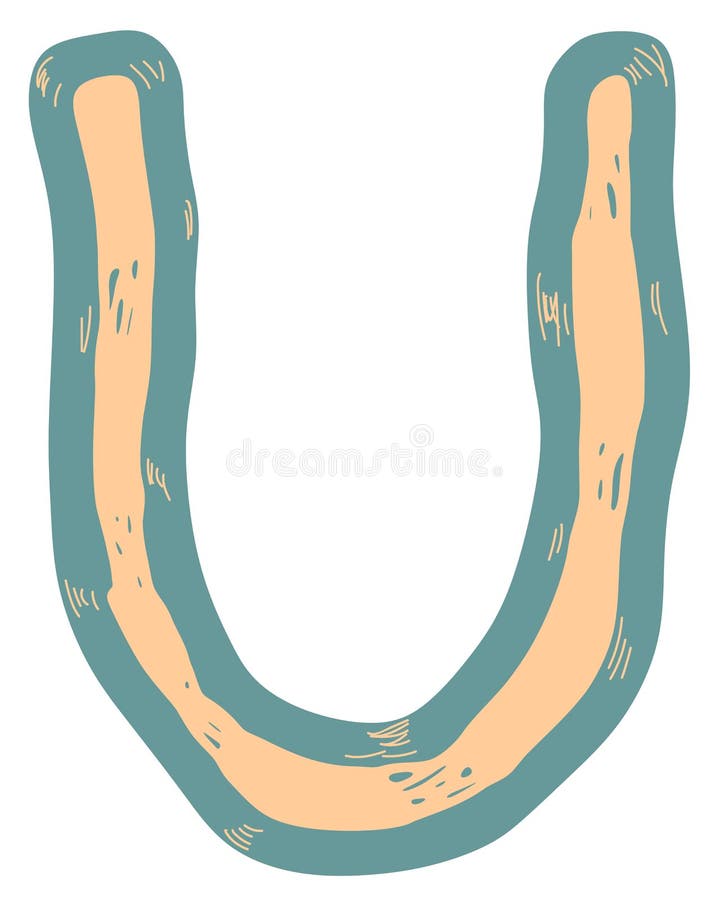 Stretched Vector Letter.Art Font. Stock Vector - Illustration of font ...