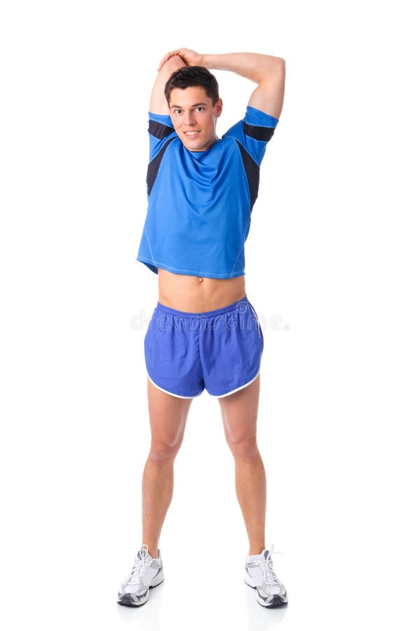 Stretching stock image. Image of weight, alone, workout - 15094491