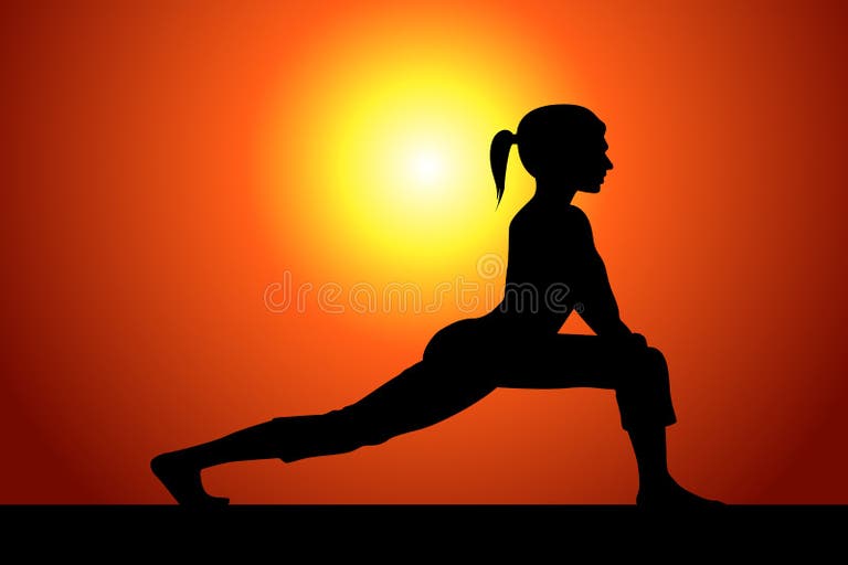 Stretching Silhouette Stock Illustrations – 8,774 Stretching Silhouette ...