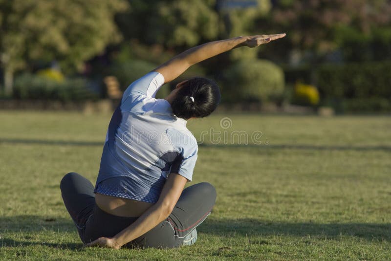 Stretching stock photo. Image of health, slim, yoga, white - 4858218