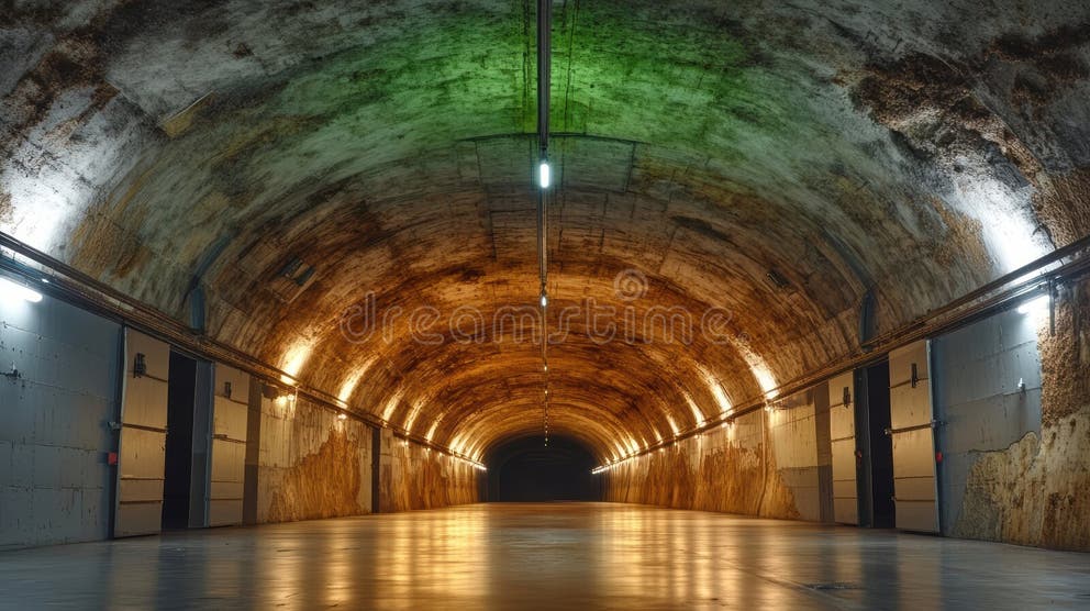 Exploring the Depths of a Nuclear Bunker S Command Room Stock Photo ...