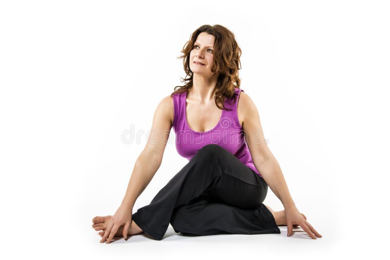 Stretch excercise for back stock photo. Image of fitness - 29789614