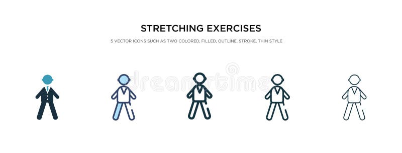 Stretching Icon on White Background. Simple Element Illustration from ...