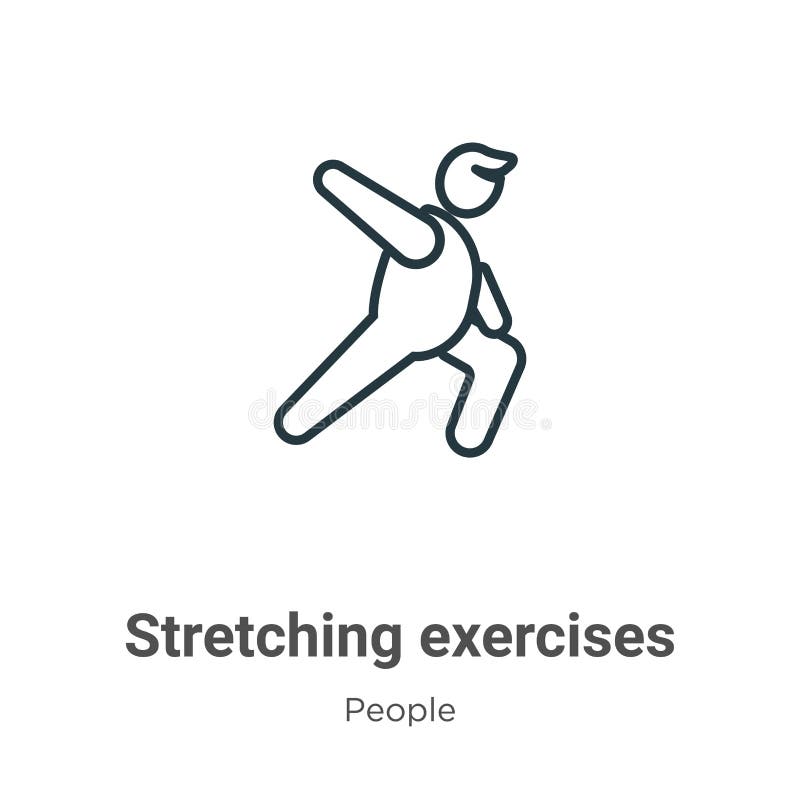 Stretching Leg Exercise Icon in Filled, Thin Line, Outline and Stroke ...