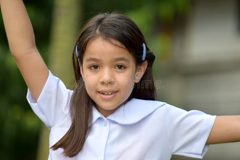 A Stretching Filipina Female Stock Image - Image of filipina, filipino ...