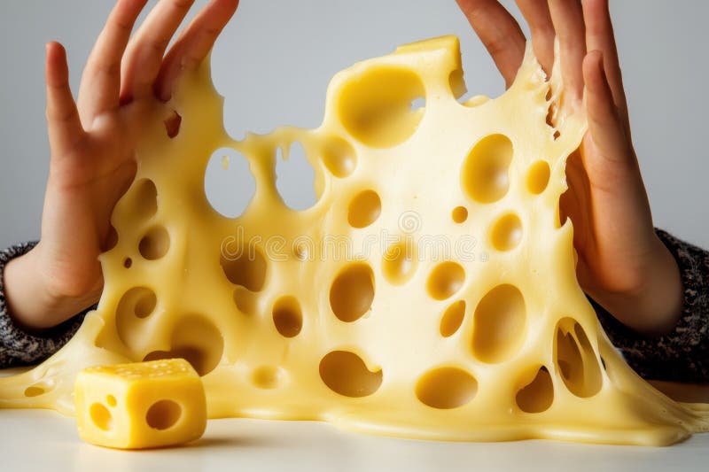Stretching Gooey Cheese Demonstrates Playful Culinary Creativity in a ...