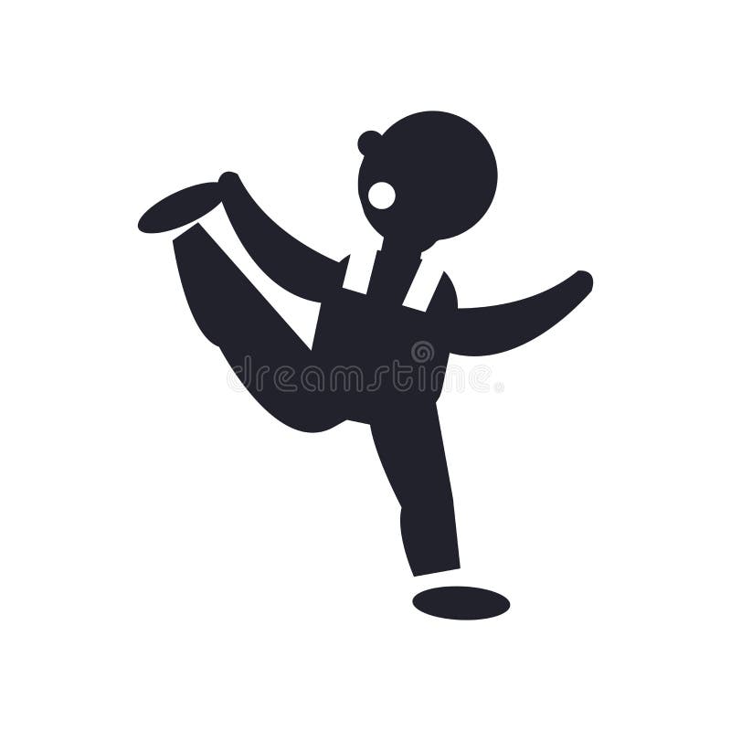 Stretching Icon Vector Sign and Symbol Isolated on White Background ...