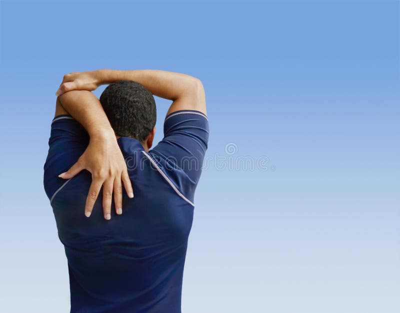 Back stretching stock image. Image of sportswear, lifestyle - 32672577