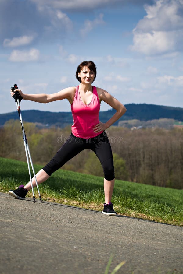 Stretching woman stock photo. Image of stretching, healthy - 24377456